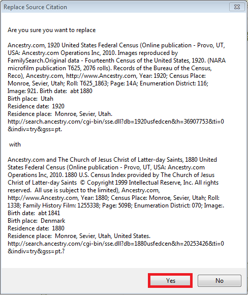 Merging Duplicate Source Citations in Family Tree Maker