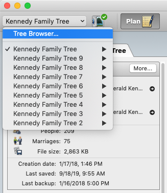 Using Tree Browser to Manage Your Trees